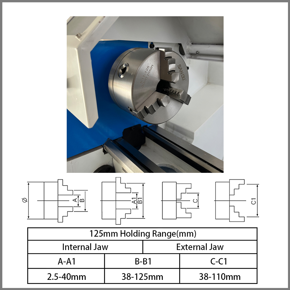 WEISS WBL250F Metal Lathe 10" x 22" Benchtop Brushless Lathe Variable ...